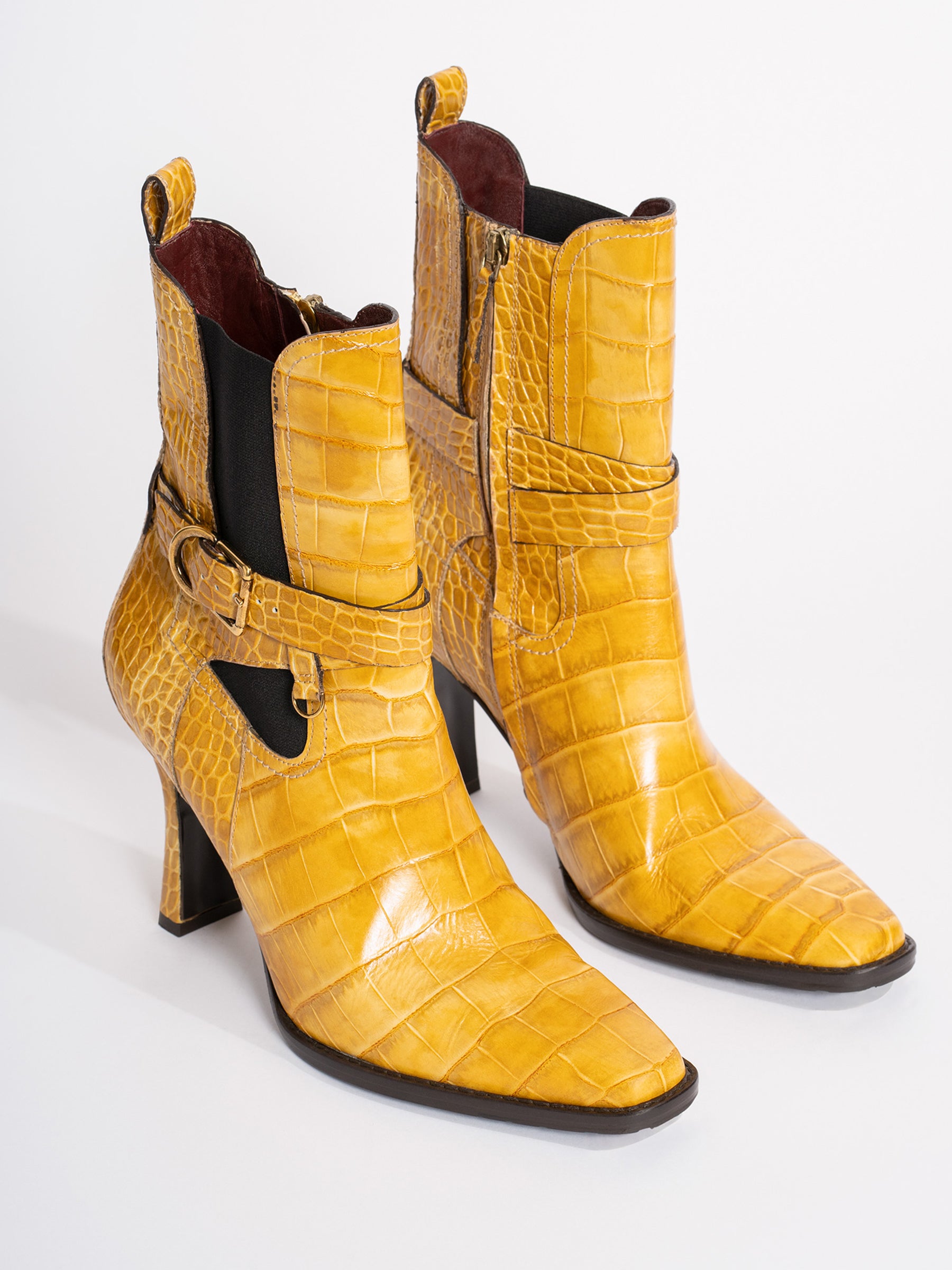Sies Marjan - Naomy Embossed Croco Boot - Corn - Women's Shoes ...