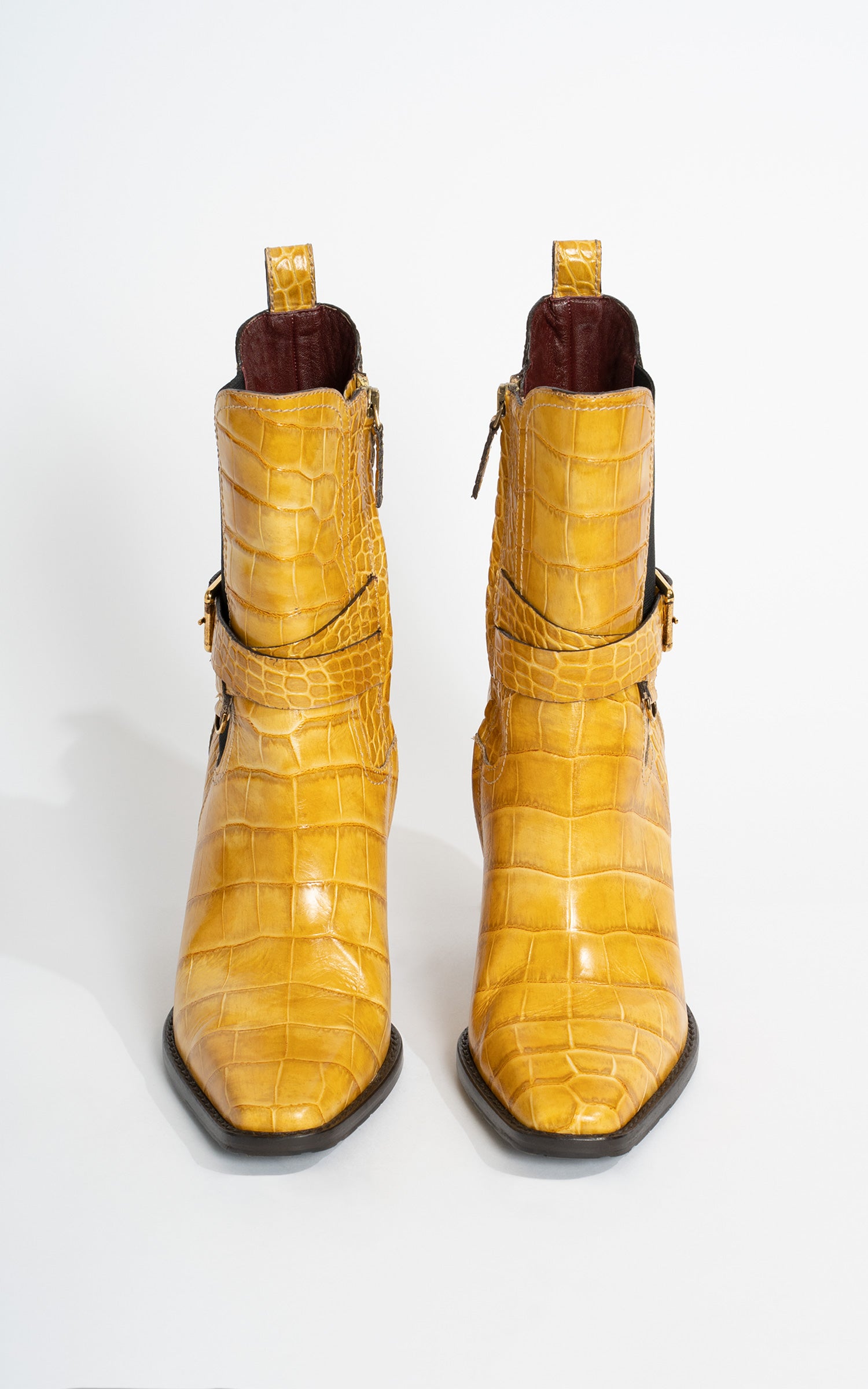 Sies Marjan - Naomy Embossed Croco Boot - Corn - Women's Shoes ...